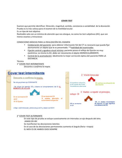 Cover Test test de Hirschberg y prismas | Margot Carreño R. | uDocz