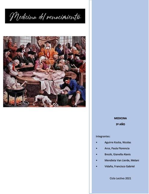 Medicina del Renacimiento | Paula Arce | uDocz