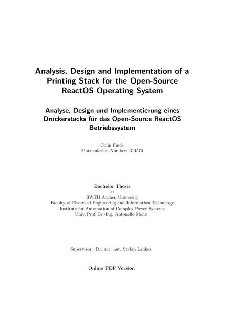 Analysis Design And Implementation Of A Printing Stack For The Foss Reactos [pdf] Hackernews