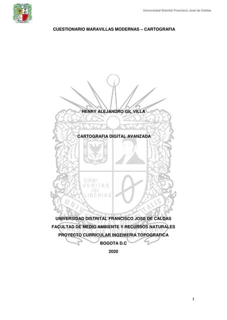 Cartografía | Henry Gil | uDocz