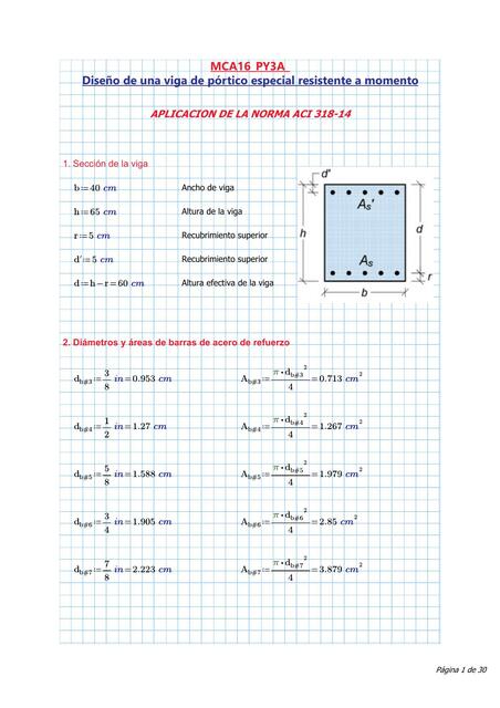 Ejemplo De Una Viga De Pórtico Especial Resistente A Momento | Juan ...