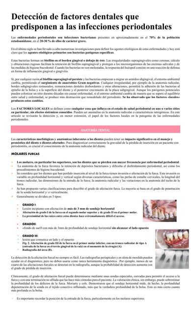 Detecci n de factores dentales que predisponen a las infecciones periodontales | Romi Campos ...