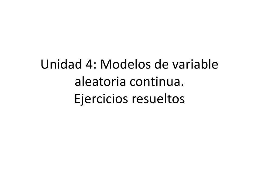 Modelos de variable aleatoria continua ejercicios resueltos | El Rincón ...