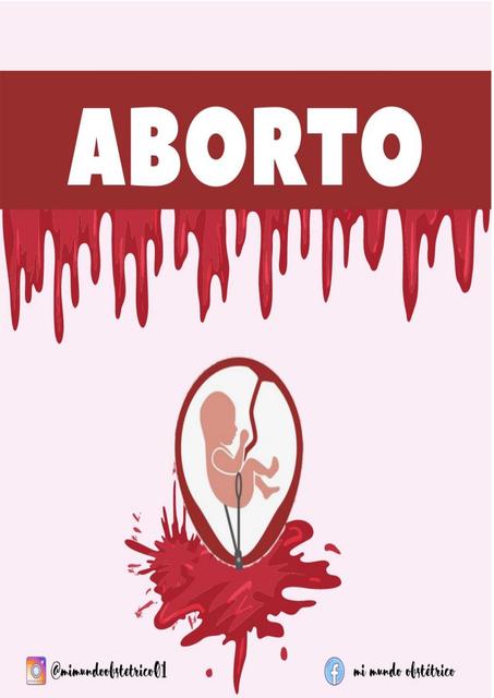 Resúmenes de Tipos de aborto | Descarga apuntes de Tipos de aborto