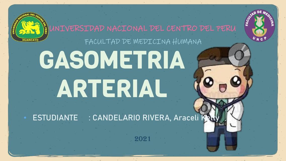 Gasometría Arterial | araceli candelario | uDocz
