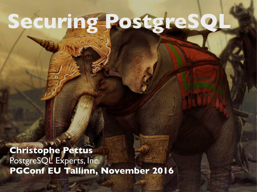 Securing Postgresql [pdf] Hackernews Udocz