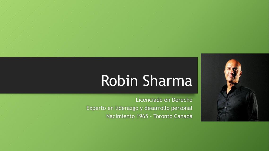Robin Sharma Presentación | Joseph Arroyo | uDocz