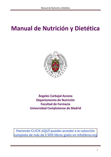 Manual de Nutrición y Dietética | Dayanara Moran | uDocz