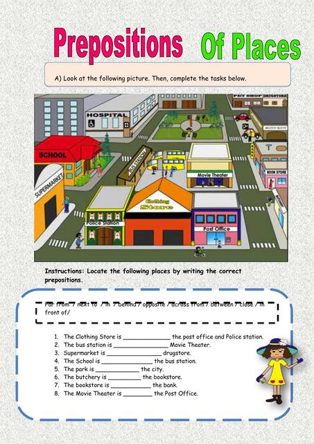 Prepositions Of Place City