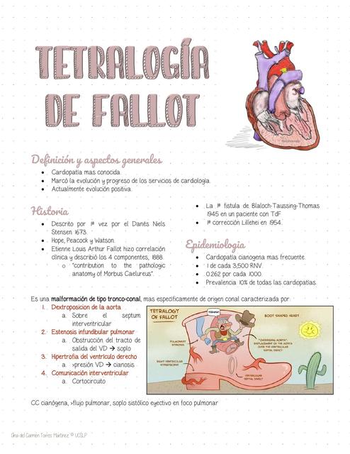 Tetralogía de Fallot | MEDNOTES ANA | uDocz