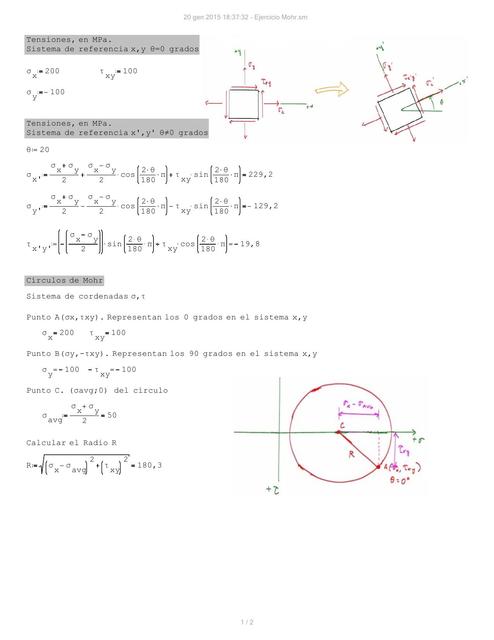 Ejercicio Mohr | Carles Romea | uDocz