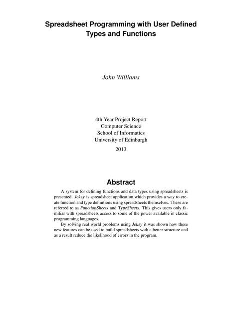 Spreadsheet Programming With User Defined Types And Functions Pdf Hackernews Udocz