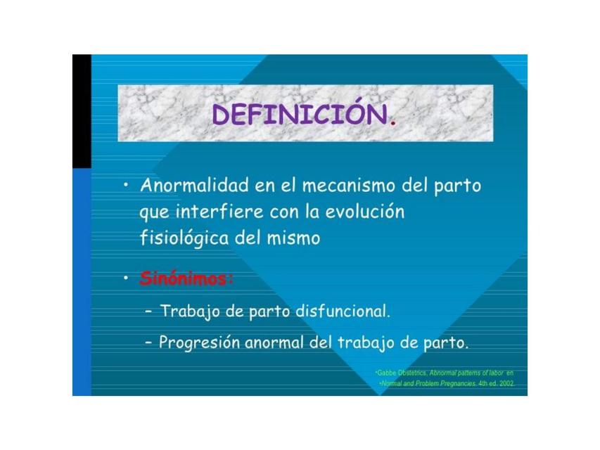 Parto distócico | Ahmed Casana | uDocz