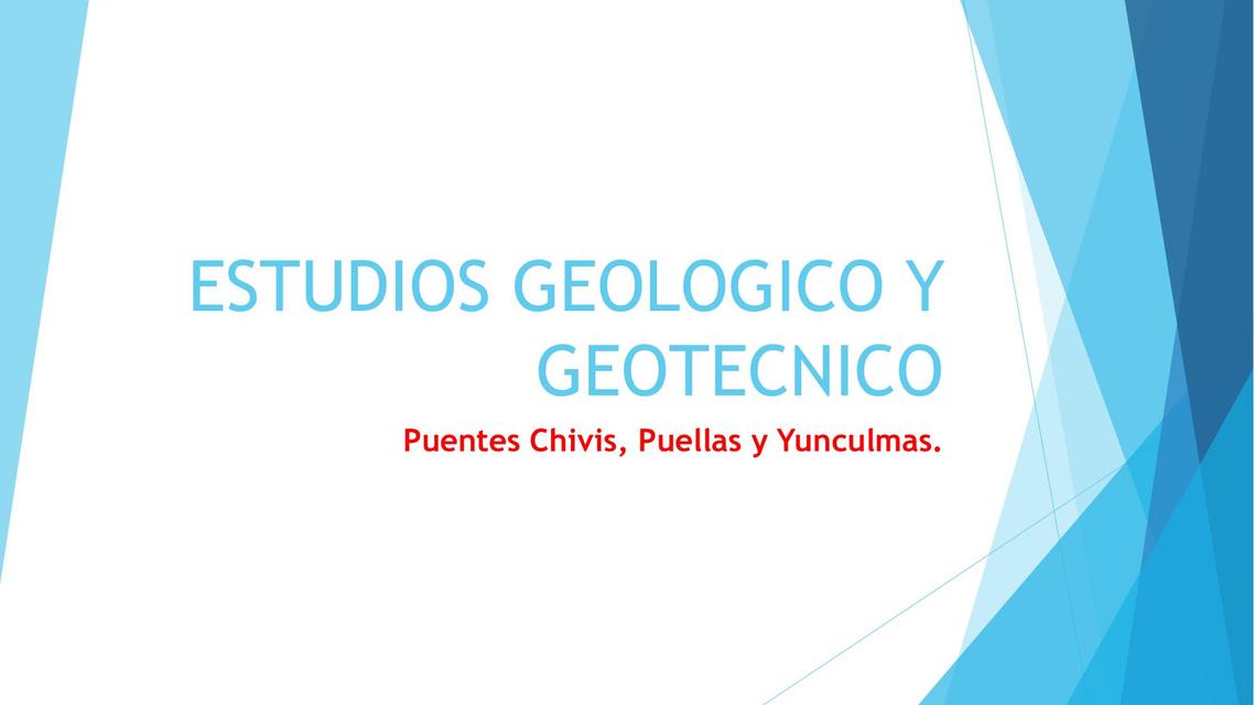 Estudios Geológicos y Geotécnico | Jhonatan Carhuancho Casas | uDocz