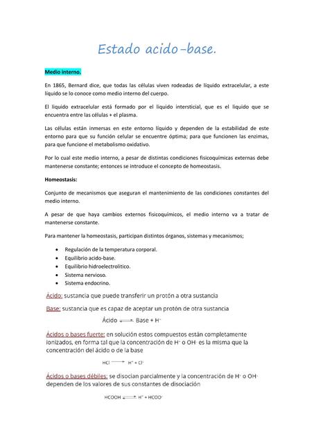 Estado acido base | Agustina Cruz Bormida | uDocz