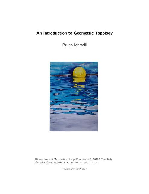 An Introduction To Geometric Topology Pdf Hackernews Udocz 9039