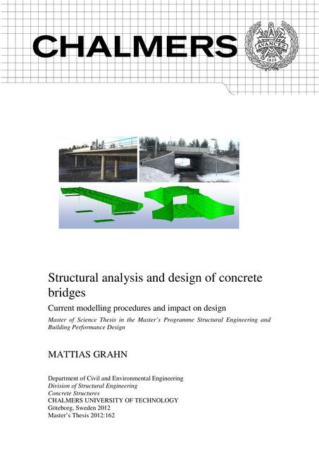 Structural Analysis And Design Of Concrete Bridges | Civil Engineering ...