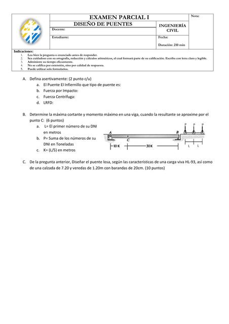 Diseño de Puentes | Jhimmy Barreto Tarazona | uDocz