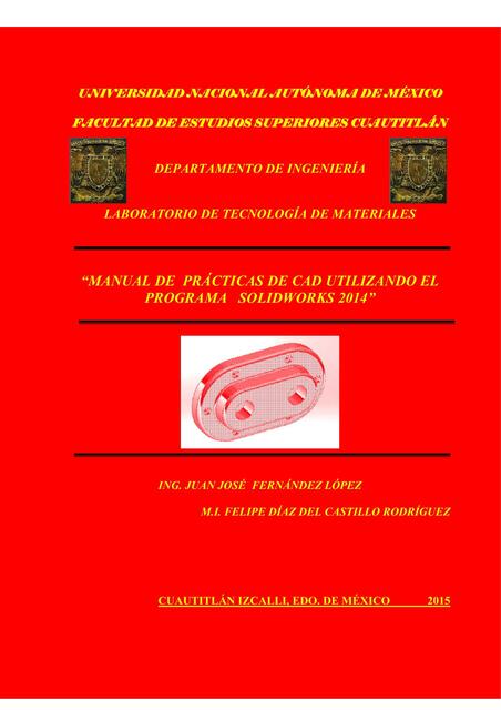 Manual De Practicas De Cad Utilizando El Programa Solidworks 2014 ...