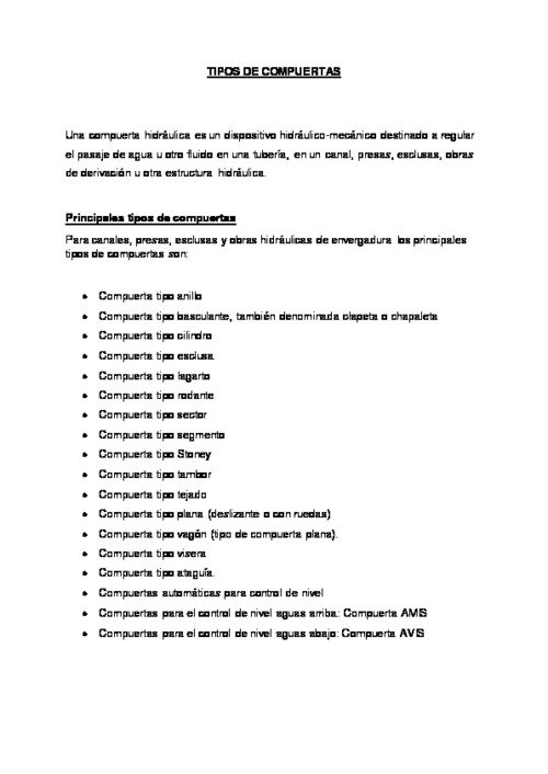 Tipos De Compuertas | Anon | uDocz