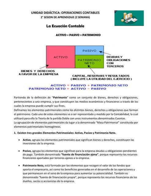 Ecuación Contable Y Cuentas T