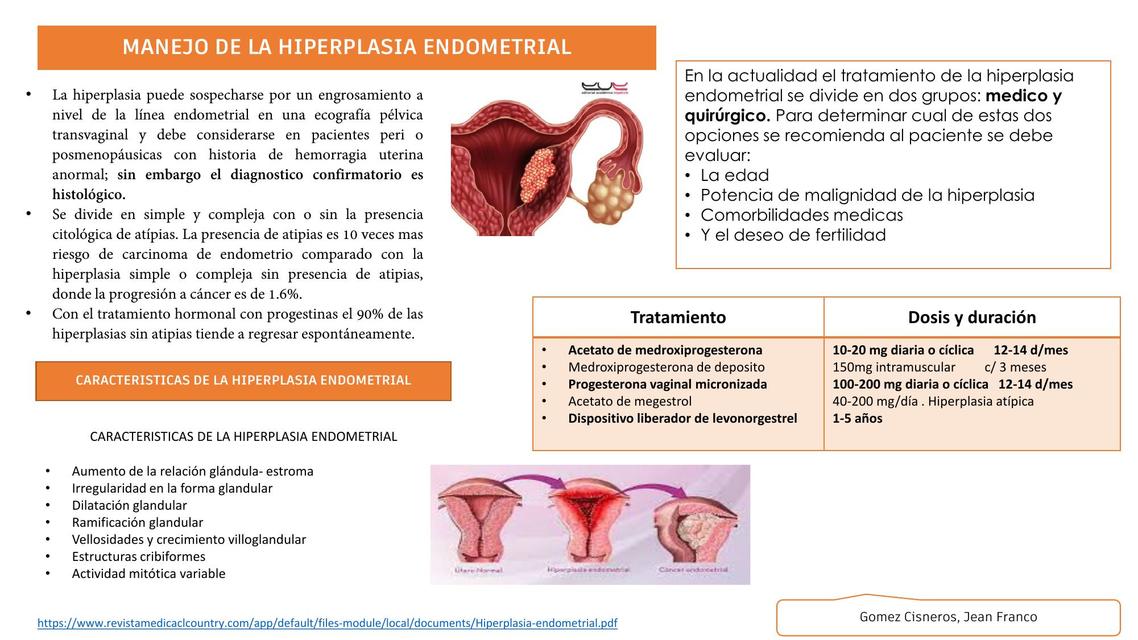 Manejo De Hiperplasia Endometrial RUTH MICHALLI VARGAS CANDIA UDocz Manejo De Hiperplasia Endometrial RUTH MICHALLI VARGAS CANDIA UDocz