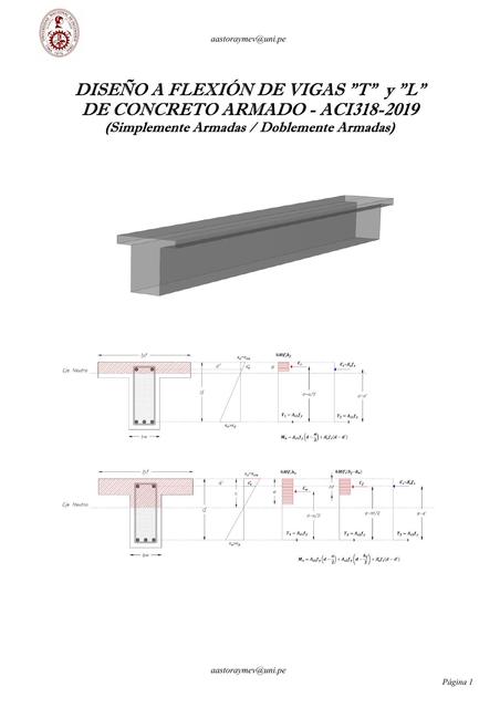 Diseño a Flexión de Vigas en T