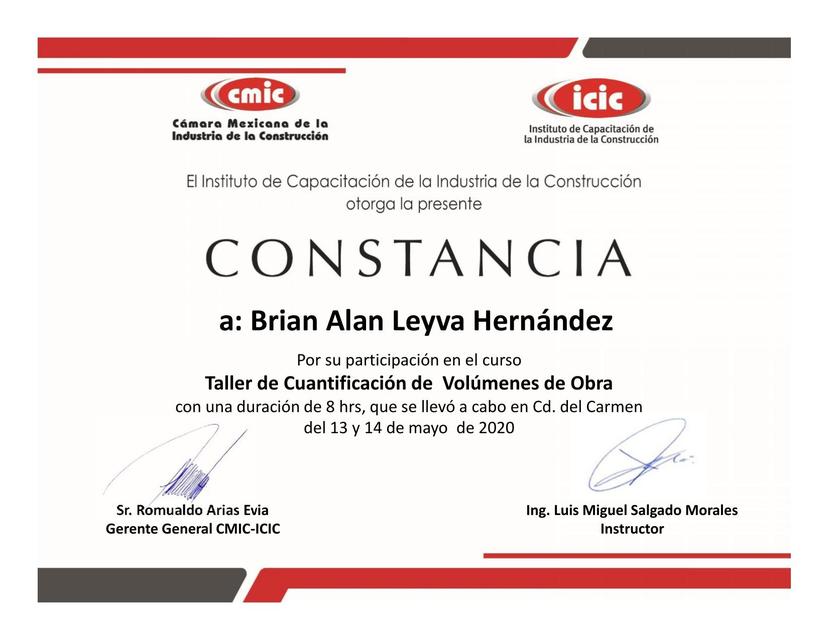 Cuantificación de Obra | Brian Leyva | uDocz
