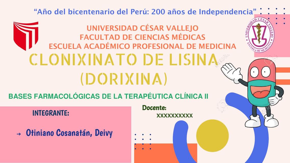 Clonixinato de Lisina | Deivy Otiniano | uDocz