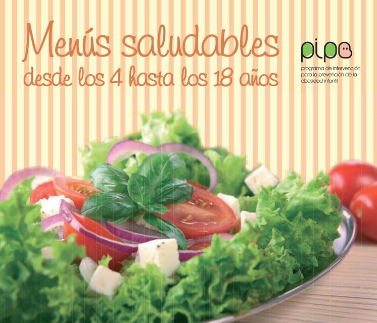 Menús Saludables | Nutricional | Saludable | uDocz