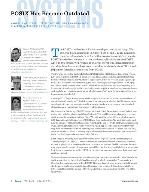 Flashcards de Posix Has Become Outdated, Usenix(2016) [Pdf] | Por HackerNews | uDocz