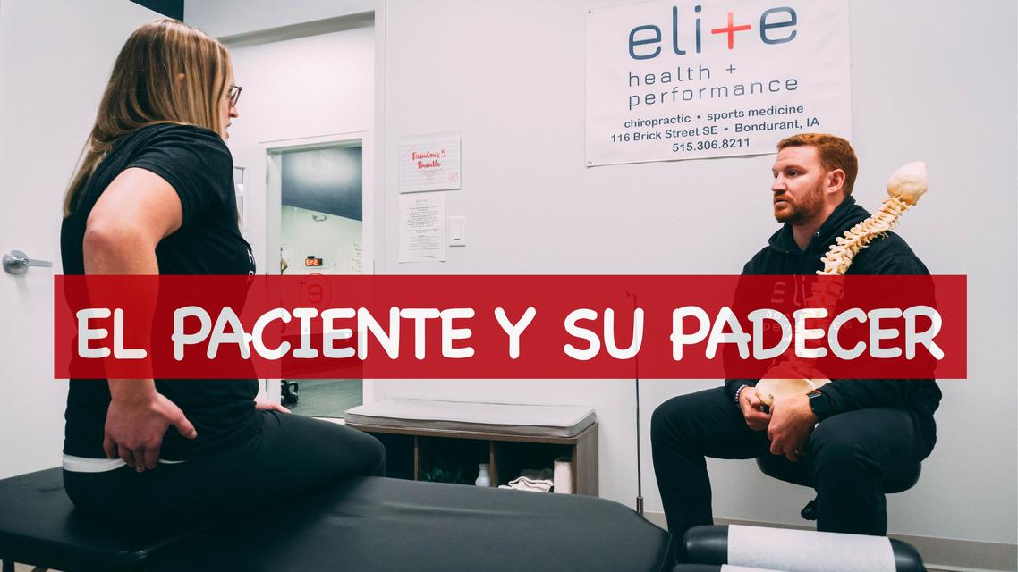 El Paciente y su Padecer | Luciana Tosi Martinez | uDocz