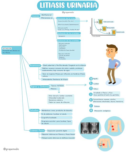 Resúmenes de Litiasis | Descarga apuntes de Litiasis