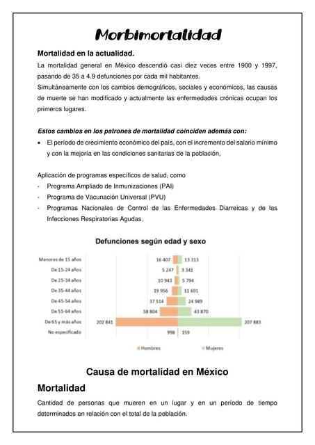 Morbimortalidad y Educación para la Salud | Guadalupe Zúñiga | uDocz