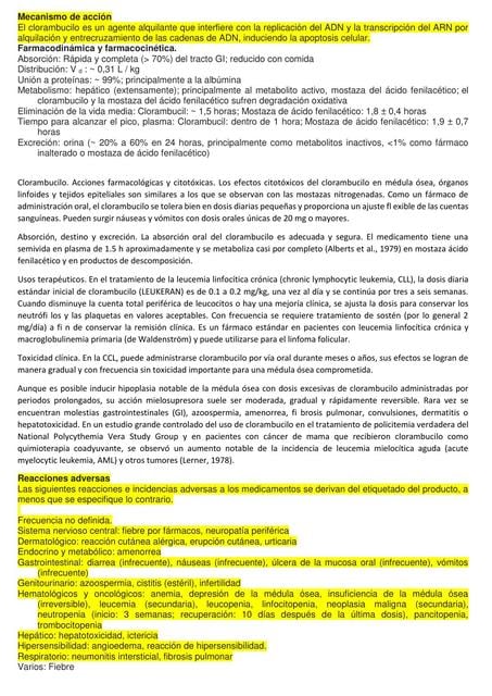 Mecanismo de Acción | mariana Ninapaytan | uDocz