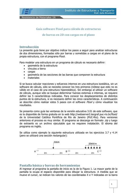 Guía Ftool para el Calculo de Estructuras | Anon | uDocz