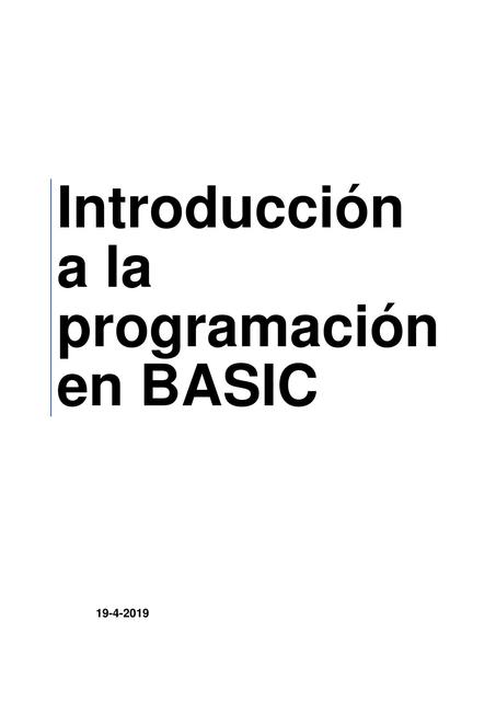 Algoritmia y Programación (BASIC) | uDocz