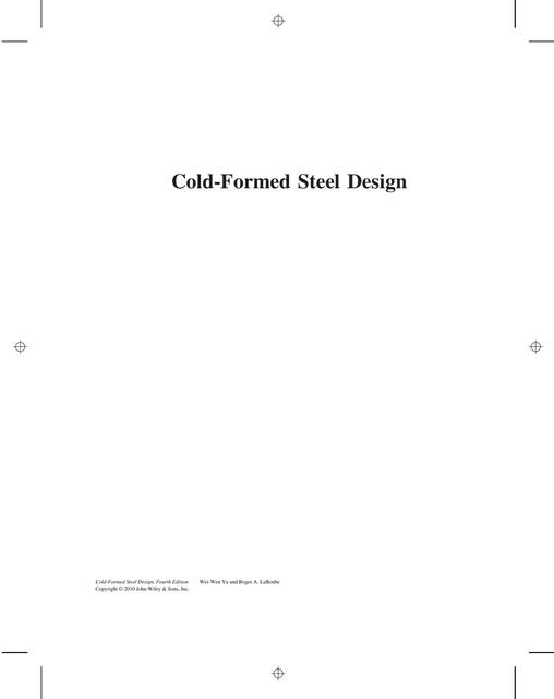Cold Formed Steel Design, 4th Edition | Civil Engineering | uDocz