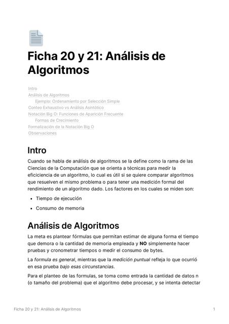 Análisis de Algoritmos | María Victoria Bazán | uDocz