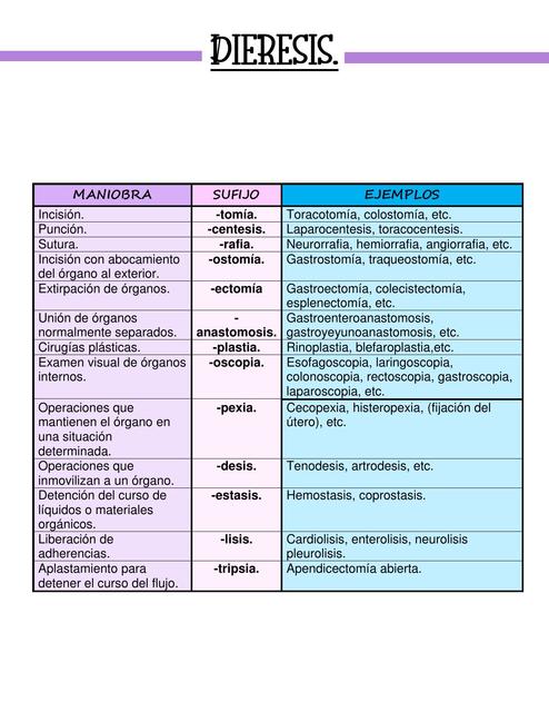 Diéresis y Síntesis | Andrea Ergueta | uDocz
