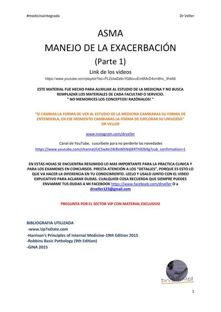 Asma Manejo de la Exacerbación | arcadio bolaños | uDocz