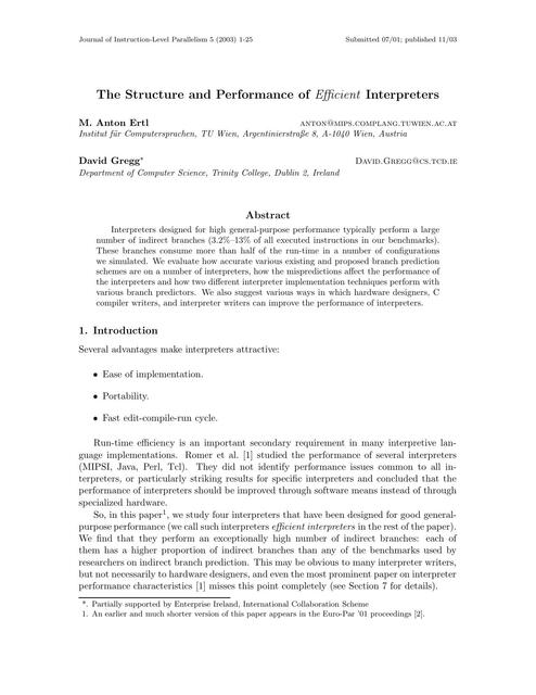 The Structure And Performance Of Efficient Interpreters Pdf Hackernews Udocz 