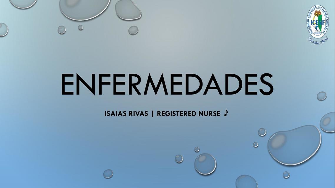 Enfermedades | Enfermero Isaias Rivas | uDocz