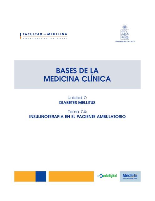 Insulinoterapia en el Paciente Ambulatorio | Damaris Peña | uDocz