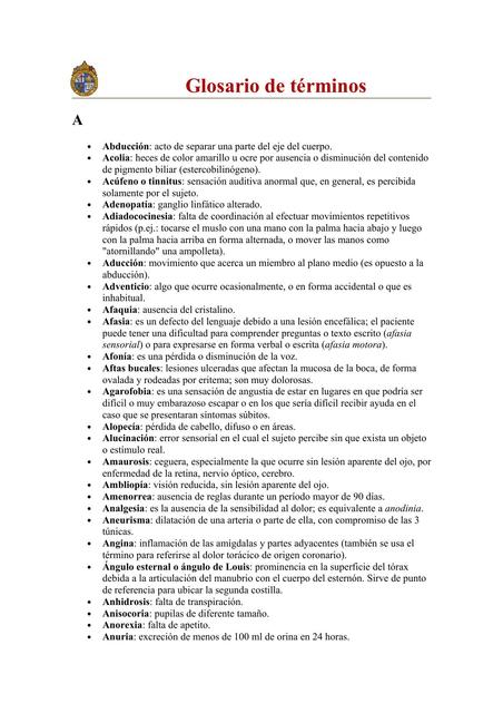 Glosario de Términos | Jazmine Zambrano | uDocz