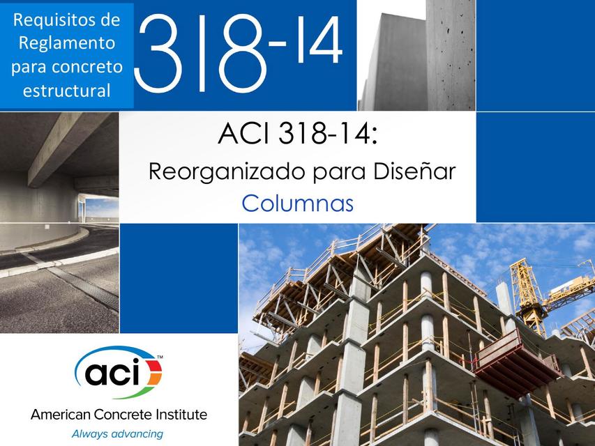 ACI 318 14 Reorganizado para Diseñar Columnas ACI