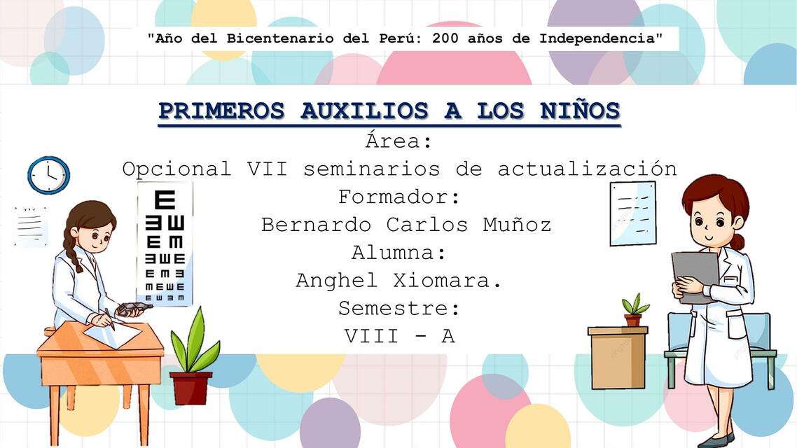 Primeros Auxilios a los Niños | Anghel CM | uDocz