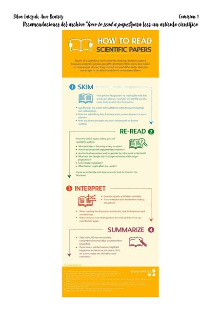 How to Read a Scientific Papers | Ana Oliveira | uDocz