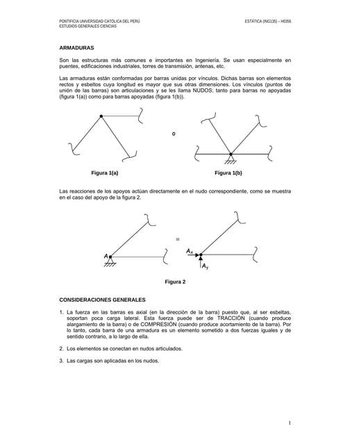 Teoría de Armaduras - Estática | Académico Civil | uDocz