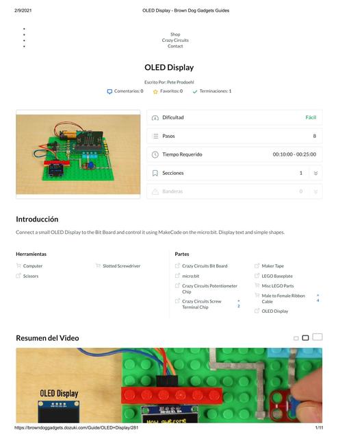 OLED Display Brown Dog Gadgets Guides | LUIS HUMBERTO GONZALEZ ROMERO ...